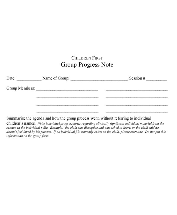 Progress Note 18 Examples Format Pdf Examples