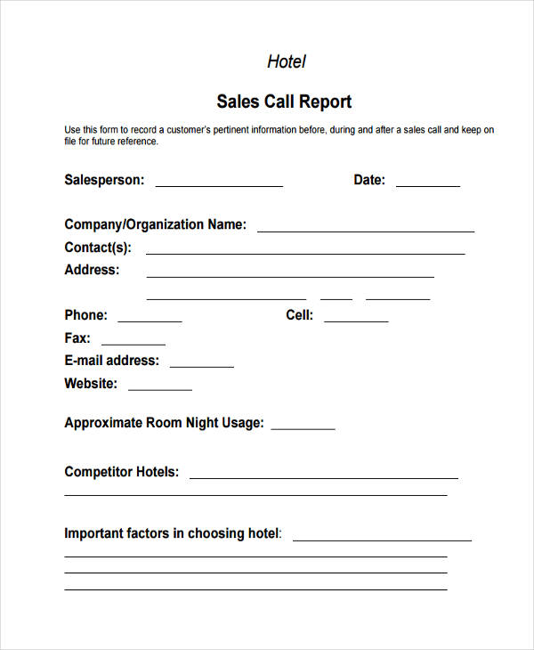 Sales Report - 45+ Examples, Samples, PDF, Word, Pages | Examples