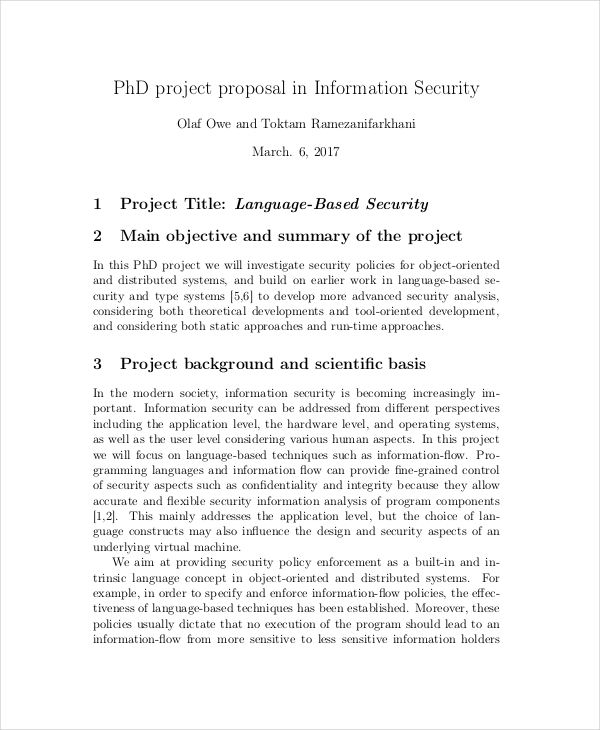 Security Proposal Examples - 12+ in PDF | Google Docs | Pages | MS Word ...