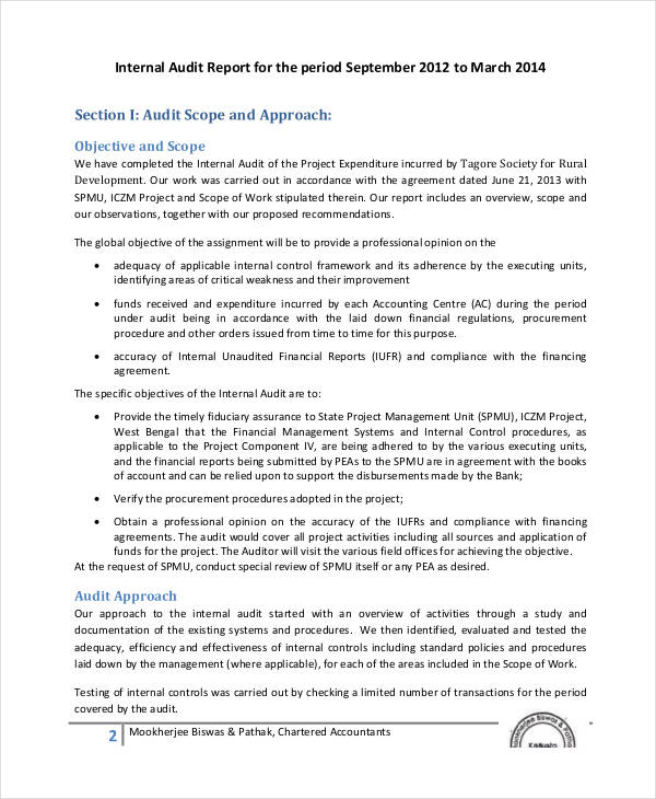 Audit Report 30 Examples Format Pdf Examples
