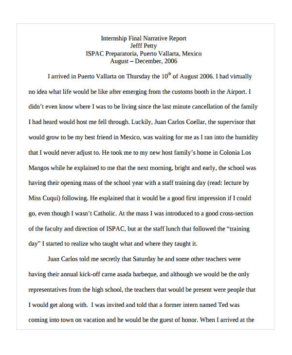 Internship Report - 14+ Examples, Format, Pdf | Examples