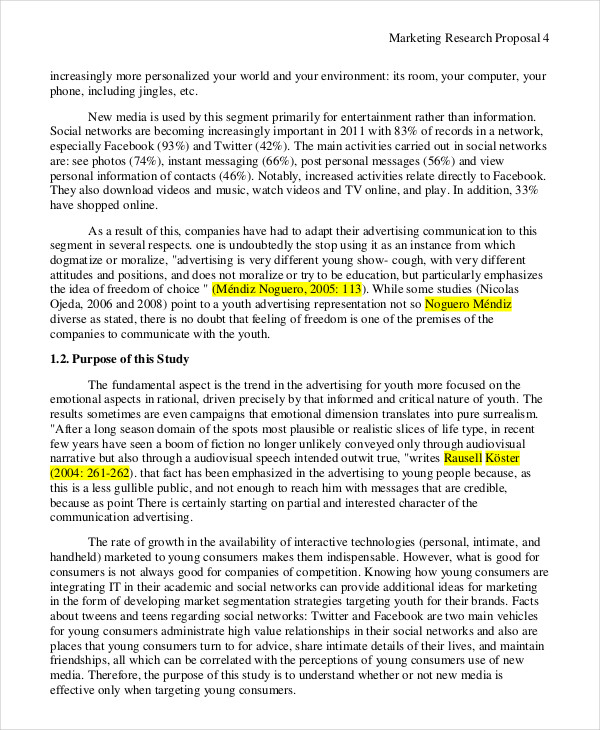  Market Research Proposal Sample 10 Market Research Proposal 