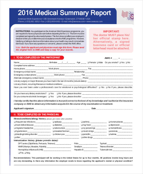 Medical Report 10 Examples Format Pdf Examples