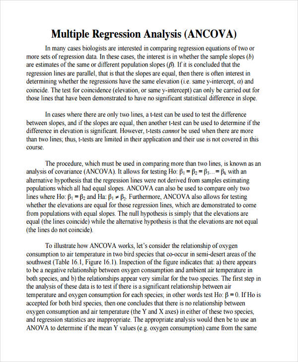 Regression Analysis Pdf