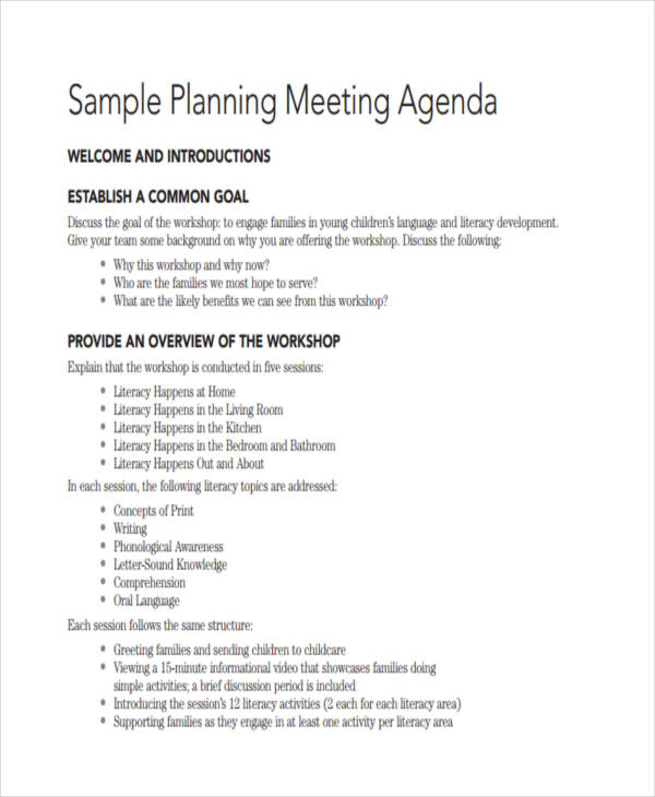  How To Write An Agenda For A Meeting Examples How To Write An Agenda 