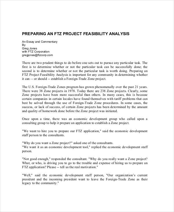 8 Feasibility Analysis Examples To Download