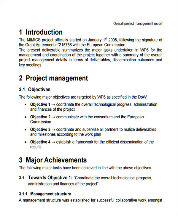  Report Structure Sample Structure Of A Report And Sample Report In Letter Format 2019 02 10