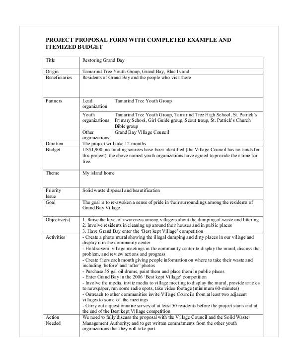 Simple Proposal Formats - 43+ Examples, Format, Pdf | Examples