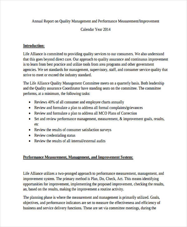 Quality Report - 18+ Examples, Format, Pdf | Examples