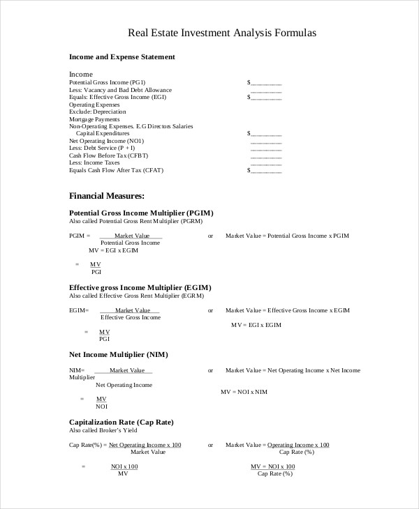 Investment Analysis - 15+ Examples, Format, Pdf | Examples
