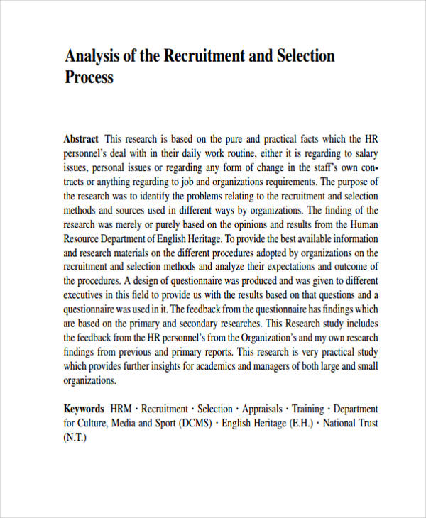 Process Analysis 11 Examples Format Pdf