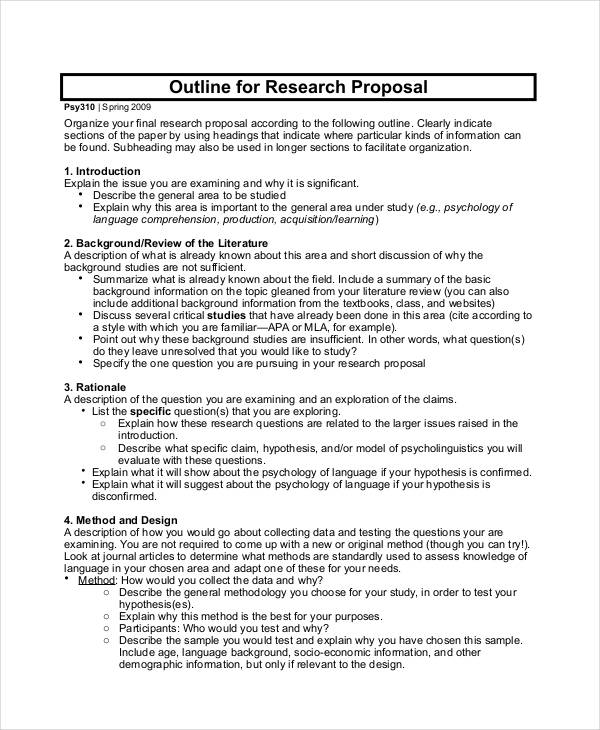 Simple Proposal Formats - 43+ Examples, Format, Pdf | Examples