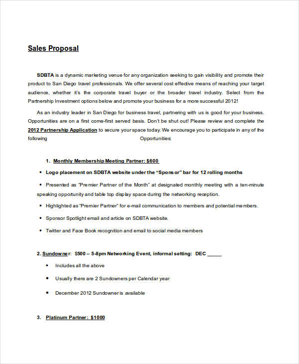 Short Proposal - 13+ Examples, Format, Pdf | Examples