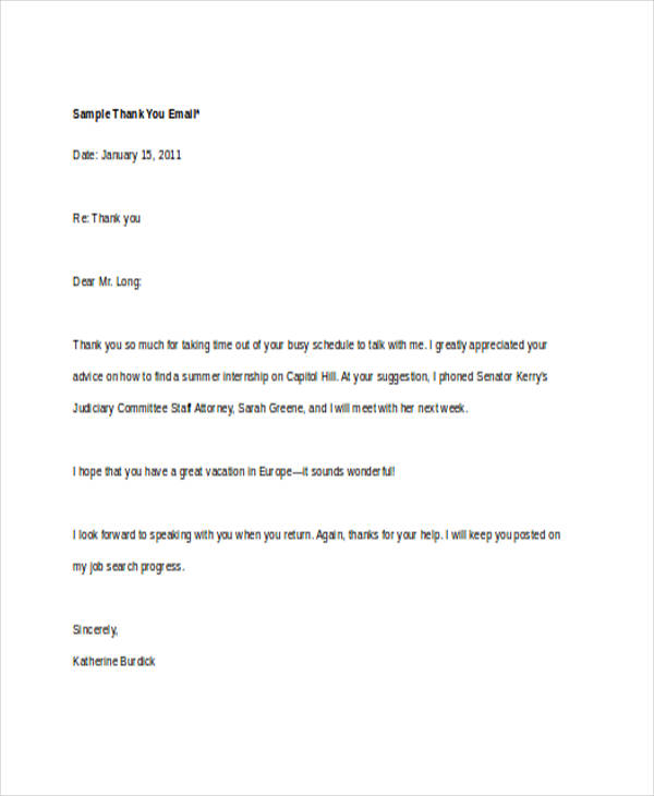 Thank You Email 18 Examples Format Pdf Examples