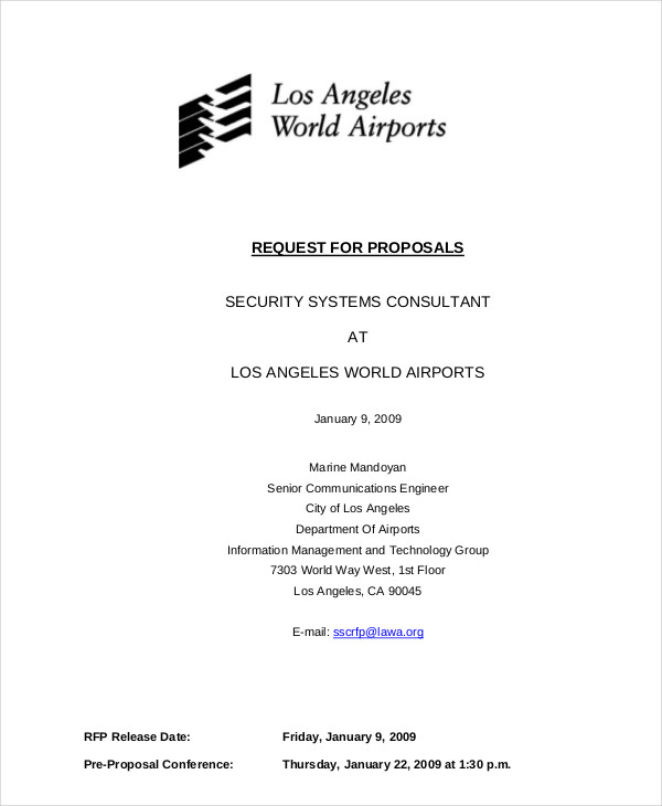 Security Proposal Examples - 12+ in PDF | Google Docs | Pages | MS Word ...