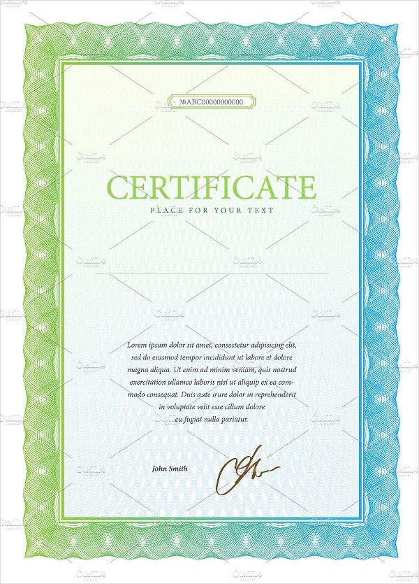 Modern Certificate - 24+ Examples, Format, Pdf | Examples