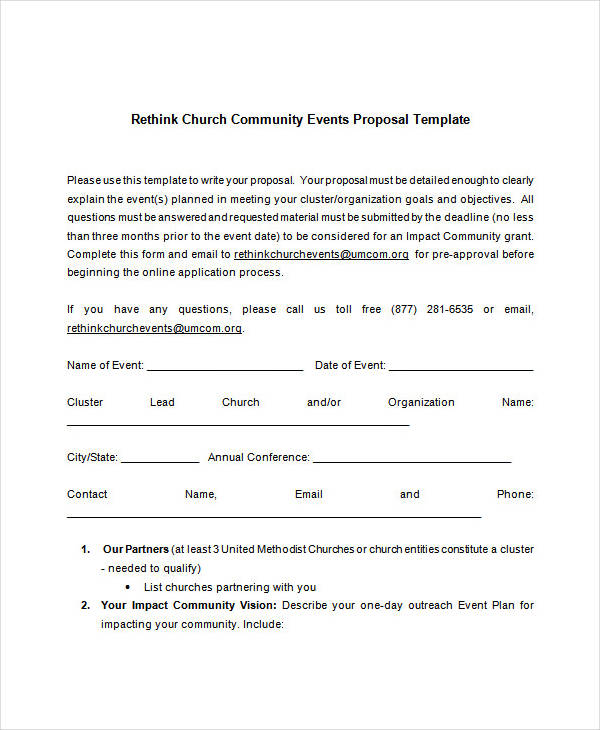 Short Proposal - 13+ Examples, Format, Pdf | Examples