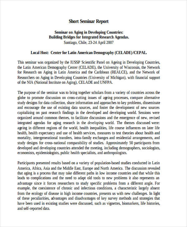 Short Report - 7+ Examples, PDF | Examples