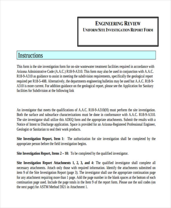 Investigation Report 22 Examples Format Pdf Examples
