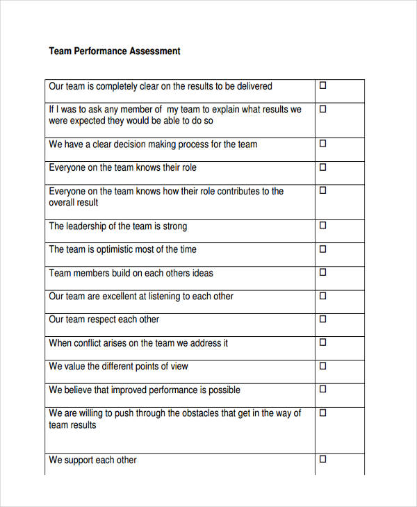 Performance Assessment - 19+ Examples, Format, Sample | Examples