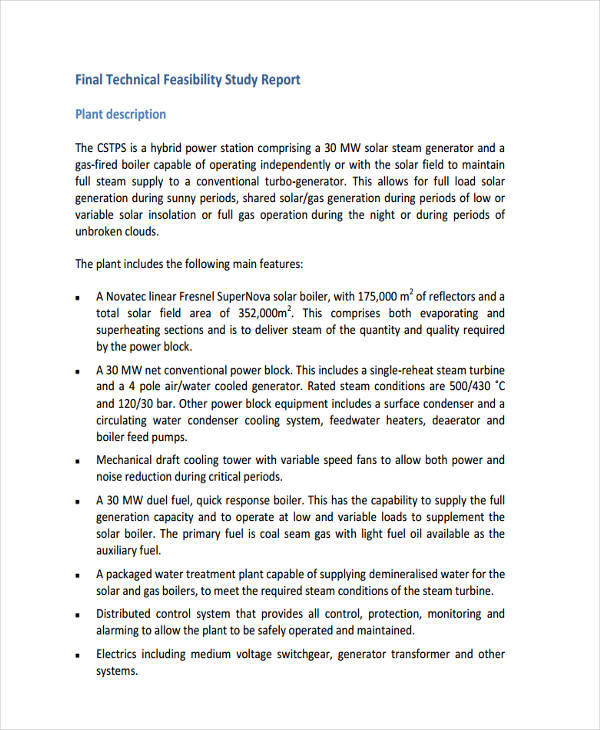 Feasibility Report 12 Examples Format Pdf Examples