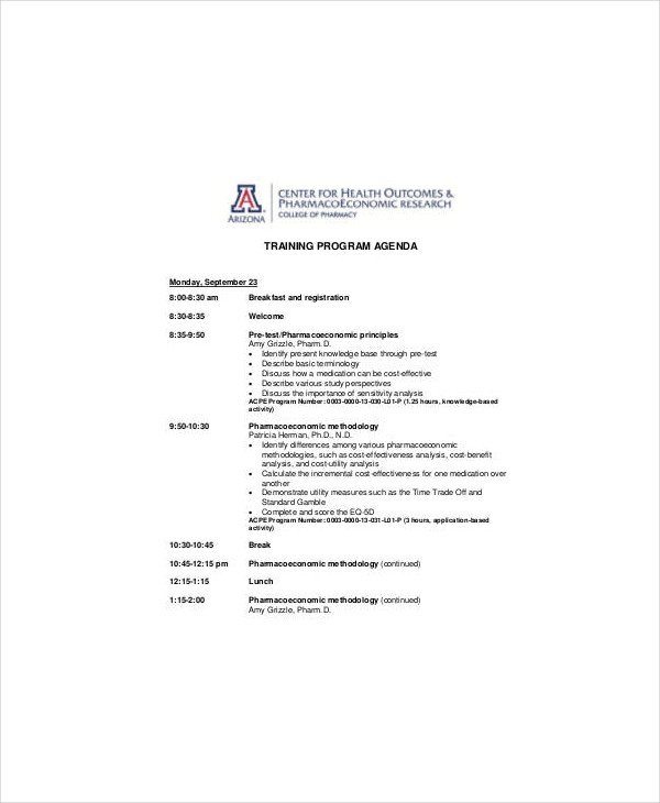 Agenda 31 Examples Format Pdf