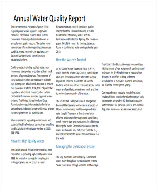 Quality Report - 18+ Examples, Format, Pdf | Examples