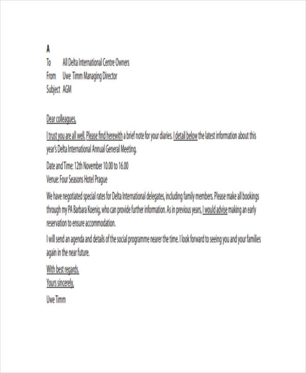Meeting Email 7 Examples Format Pdf Examples