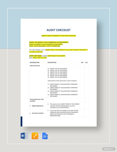 Checklist Examples - 79+ in DOC | Examples
