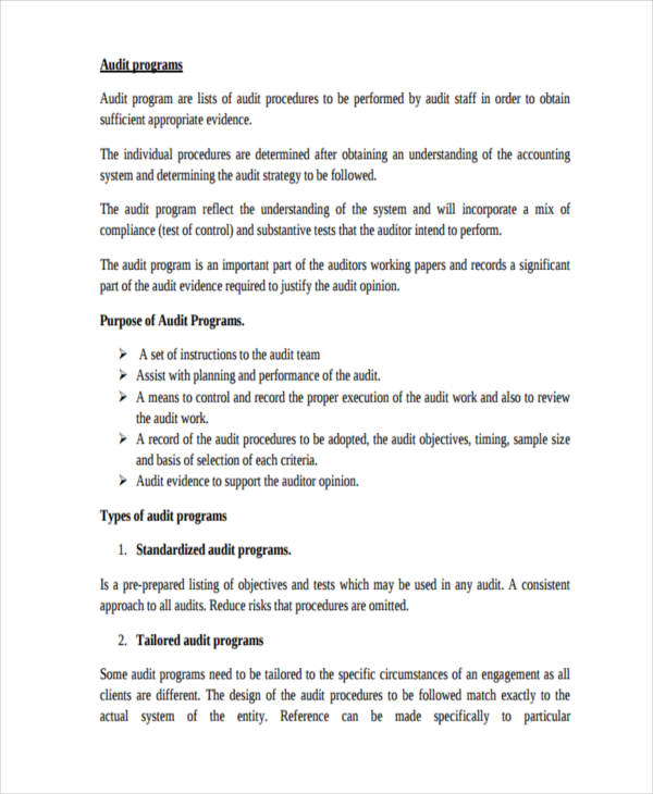 Program - 32+ Examples, Format, Pdf | Examples