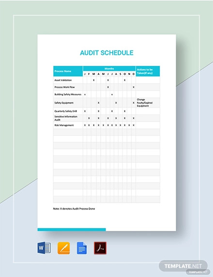 Annual Audit Plan Template Excel HQ Printable Documents