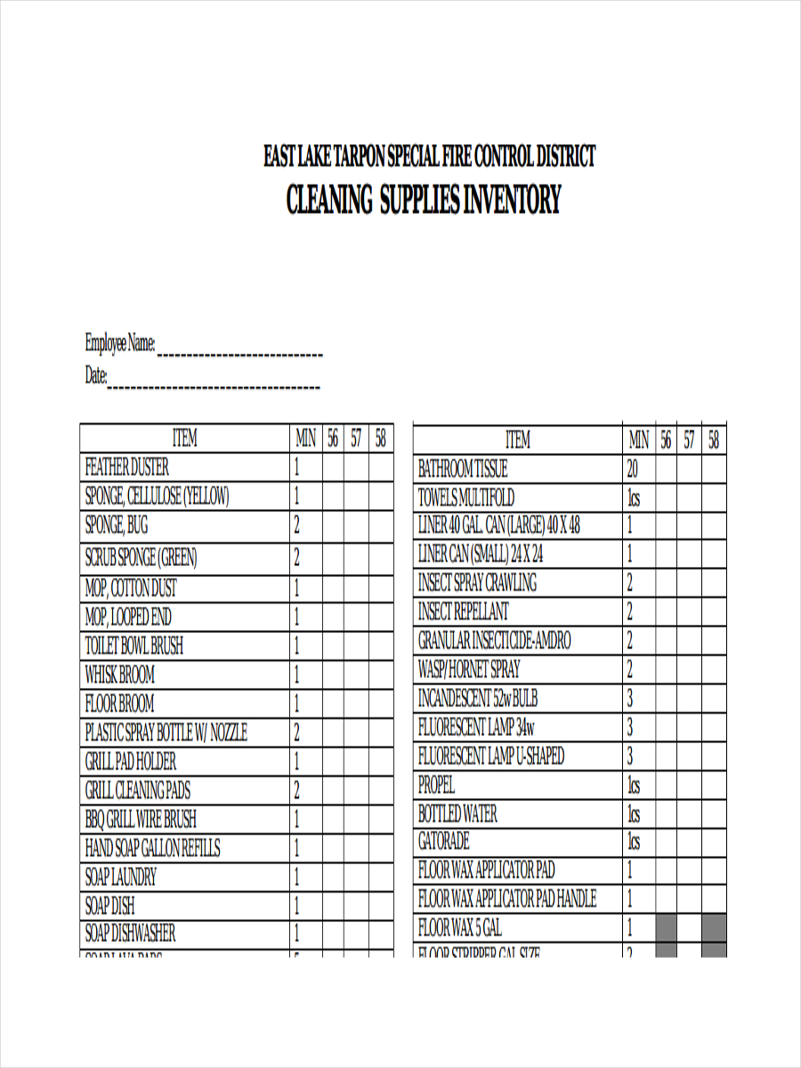 Inventory Examples 34 In MS Word MS Excel Pages Charts 