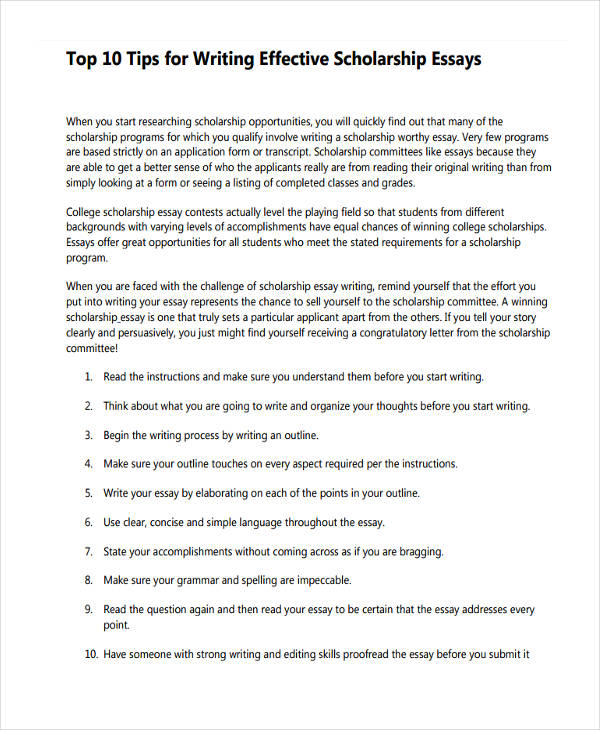 Essay Writing Examples 21 In PDF Examples