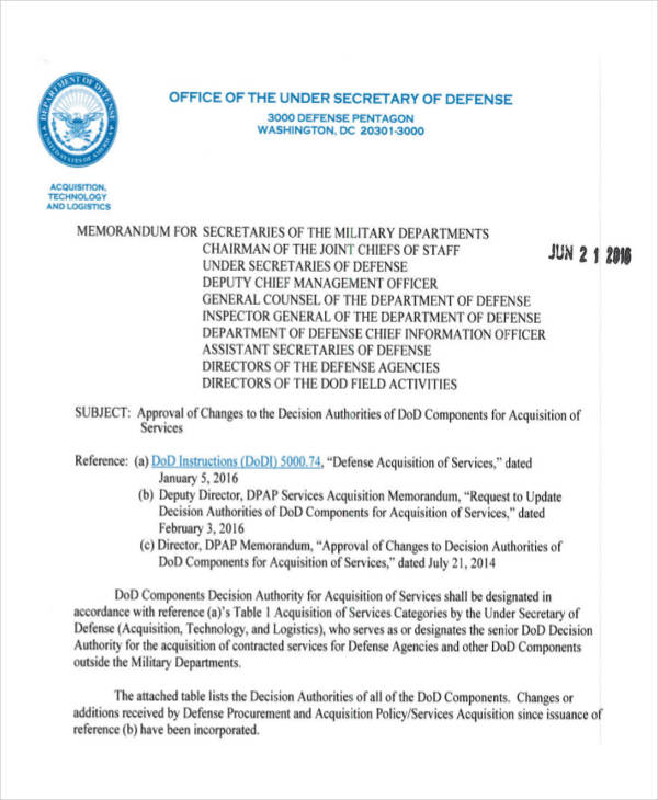 Decision Memo - 8+ Examples, Format, Pdf | Examples