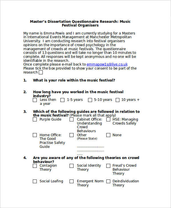  Example Dissertations 7 Dissertation Proposal Examples Samples 