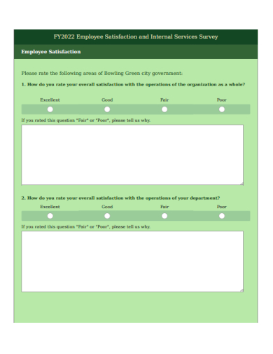 Service Questionnaire - 11+ Examples, Format, Pdf | Examples
