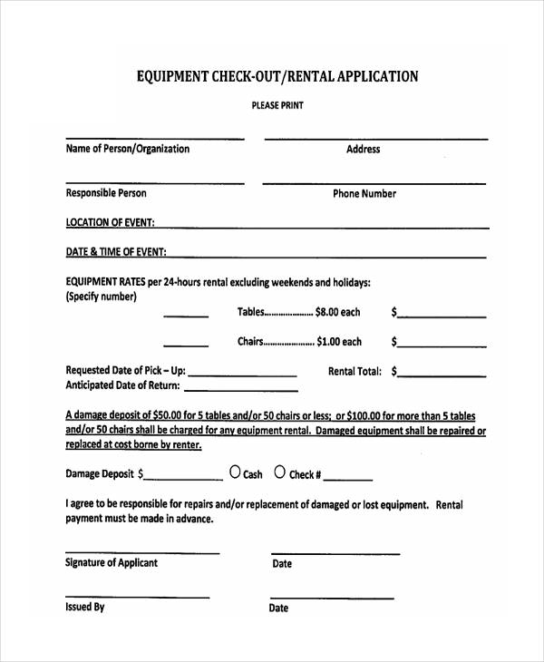 Rental Application Examples - 7+ Samples in PDF | Examples