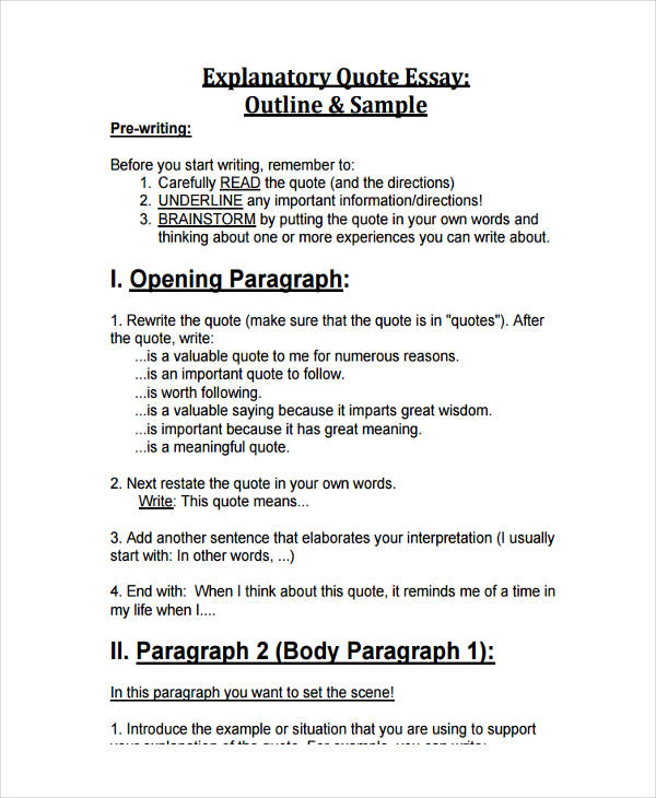  How Do You Write An Outline For An Essay How To Write An Outline For 
