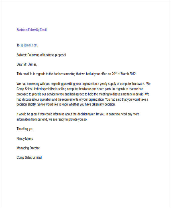 Business Email - 25+ Examples, Format, Pdf | Examples