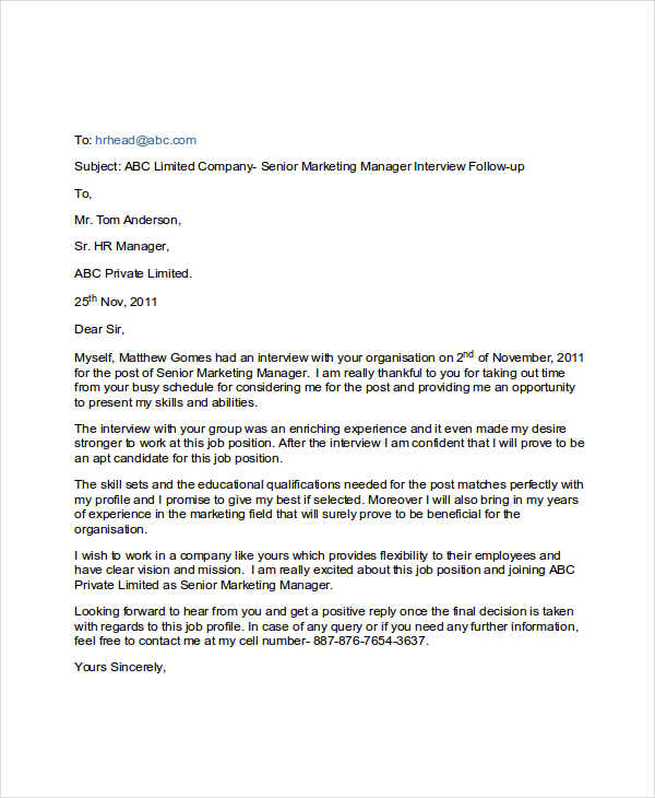 Interview Email 22 Examples Format Pdf Tips