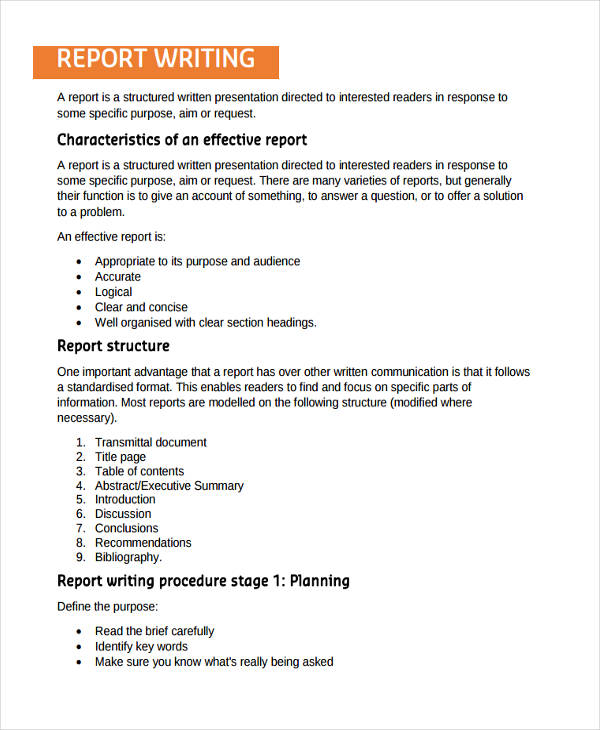  Report Writing 25 Examples PDF Examples 