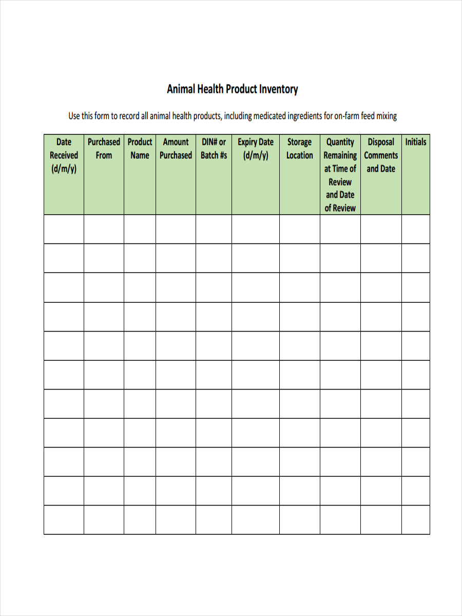 Inventory Examples 34 In MS Word MS Excel Pages Charts 
