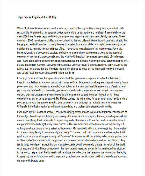 Argumentative Writing 6 Examples Format Pdf Examples