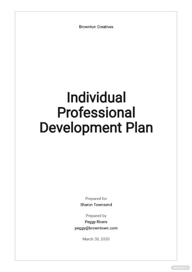 Individual Development Plan - 18+ Examples, Format, Pdf | Examples