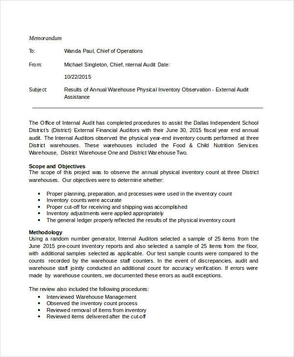 Internal Memo - 25+ Examples, Format, Pdf | Examples