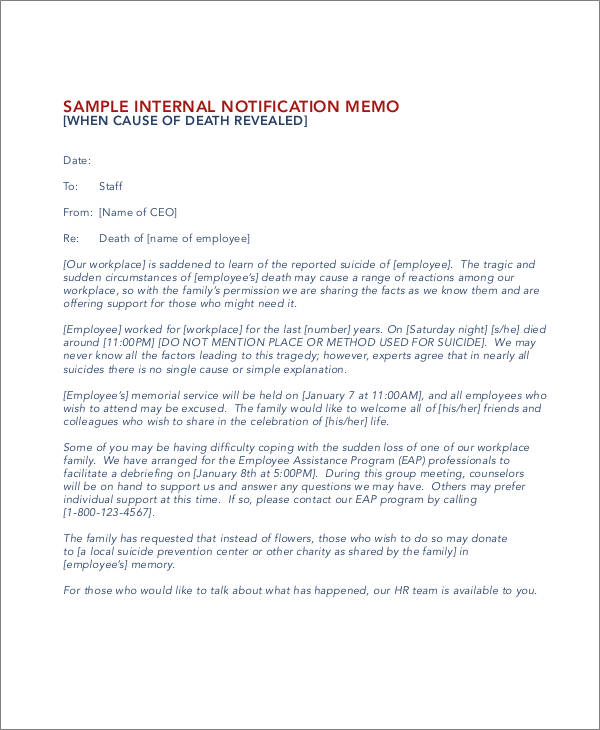 Internal Memo - 25+ Examples, Format, Pdf | Examples