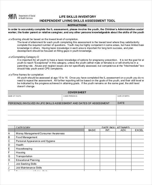 Free 12 Skills Inventory Templates In Pdf Bank2home