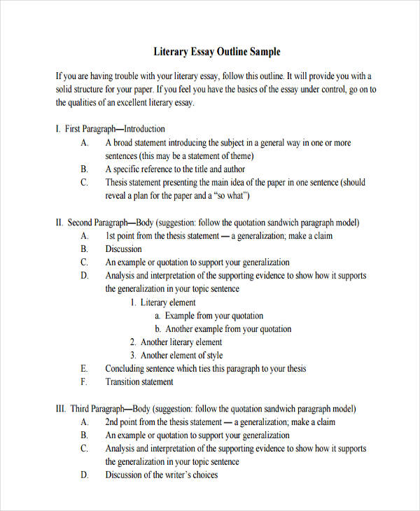 Outlining An Essay With Example How To Write An Essay Outline With