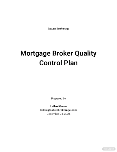 Quality Plan - 27+ Examples, Format, Pdf | Examples