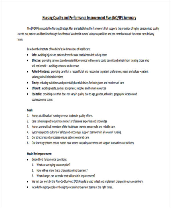 Performance Improvement Plan - 14+ Examples, Format, Pdf | Examples